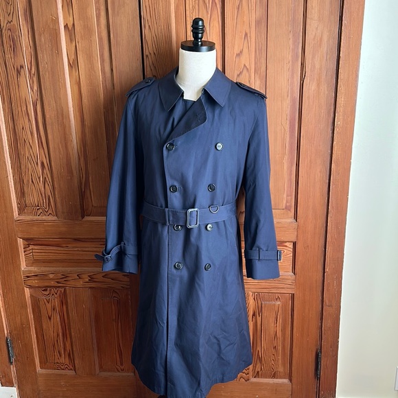 London Fog | Jackets & Coats | London Fog Navy Blue Trench Coat With ...